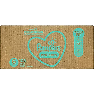 Diapers Size 6, 108 Count - Pampers Cruisers Disposable Baby Diapers, (Packaging May Vary)