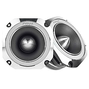 PRV AUDIO 4 Inch Titanium Bullet Tweeter Pair TW700Ti-4 Slim Profile, 200 Watts Program Power, 4 Ohm, 100 Watts RMS, 1.5 in Voice Coil Super Tweeter Pro Car Audio (Pair)