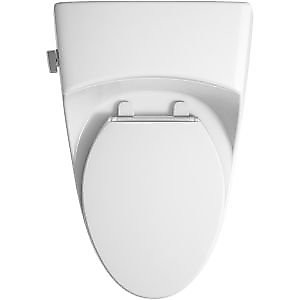 KOHLER 3722-0 San Raphael One-Piece Toilet, Elongated Bowl, 1.28 gpf with Quiet-Close, 24.00 x 20.50 x 29.00 inches, White