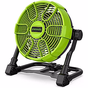 Greenworks 40V 10" (5-Speed) Fan (785 CFM), Hybrid (AC / DC), Battery Not Included