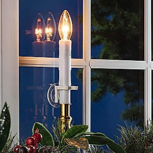 OSALADI 16Pcs Window Candle Clamp Clips Christmas Candle Suction Cups Holder Taper Candle Holders for Home Weeding Party Decoration