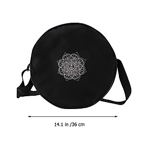 Veemoon Yoga Wheel Yoga Wheel Yoga Mat Bag Carrier, Multi-Functional Thick Canvas Exercise Yoga Tote Sports Accessory Yoga Block, Workout Stuff, Back Roller Organizing Sling Wheel Wheel