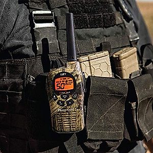 Midland GXT1050VP4 Long Range Walkie Talkie - 50 Channel GMRS Two Way Radio (Mossy Oak Camo, 4 Radios)