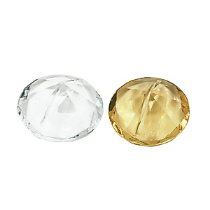 Aulufft 24 Pack Diamond Card Holder Table Number Holder Place Card Holders Acrylic Crystal Diamond Tabletop Card Stands for Party Weddings Table Decoration Clear