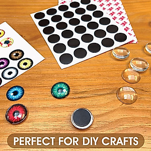 Round Magnets with Adhesive Backing, 120 Pieces Magnet Circles (Diameter 0.8’” x 0.08”) on 4 Tape Sheets, with 3M Strong Adhesive Backing. Perfect for DIY, Art Projects, whiteboards & Fridge