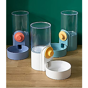 Kenond 40oz Hanging Automatic Pet Food Water Dispenser, Auto Gravity Pet Feeder and Waterer Set, Cage Cat Food Bowl Dog Feeding Station for Puppy and Kitten Rabbit Chinchilla Hedgehog Ferret …