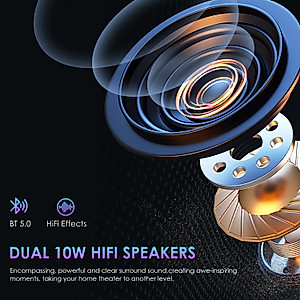 Smart 4K Daylight Projector 1000 ANSI, 5G WiFi Projector Native 1080P Bluetooth HDMI USB Apps YouTube NetFlix, 4D Keystone Zoom Ceiling 200” for Home Theater Gaming Outdoor Movie TV Stick PC DVD PS5