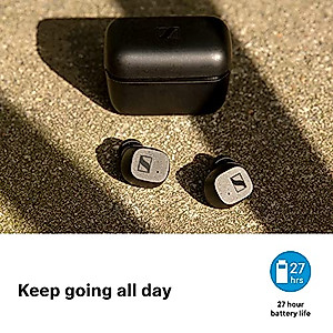 Sennheiser CX True Wireless Earbuds - Bluetooth in-Ear Headphones for Music and Calls with Passive Noise Cancellation, Customizable Touch Controls, and 27-Hour Battery Life, White (Renewed)