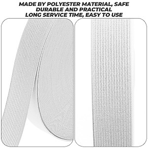 Ciieeo 1 Roll Elastic Band Kintting Waist Band Fold Over Elastic Ribbon Creative Dresses for Pregnant Women Clothes Elastic Strap White Pregnant Woman Sewing Supplies Thicken Polyester