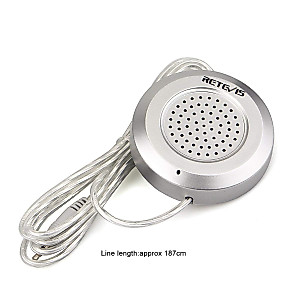 Retevis RT-9908 Window Speaker System,Intercom System,Two Way Voice Transmission,High Power Speaker for Bank,School,Store(4 Pack)