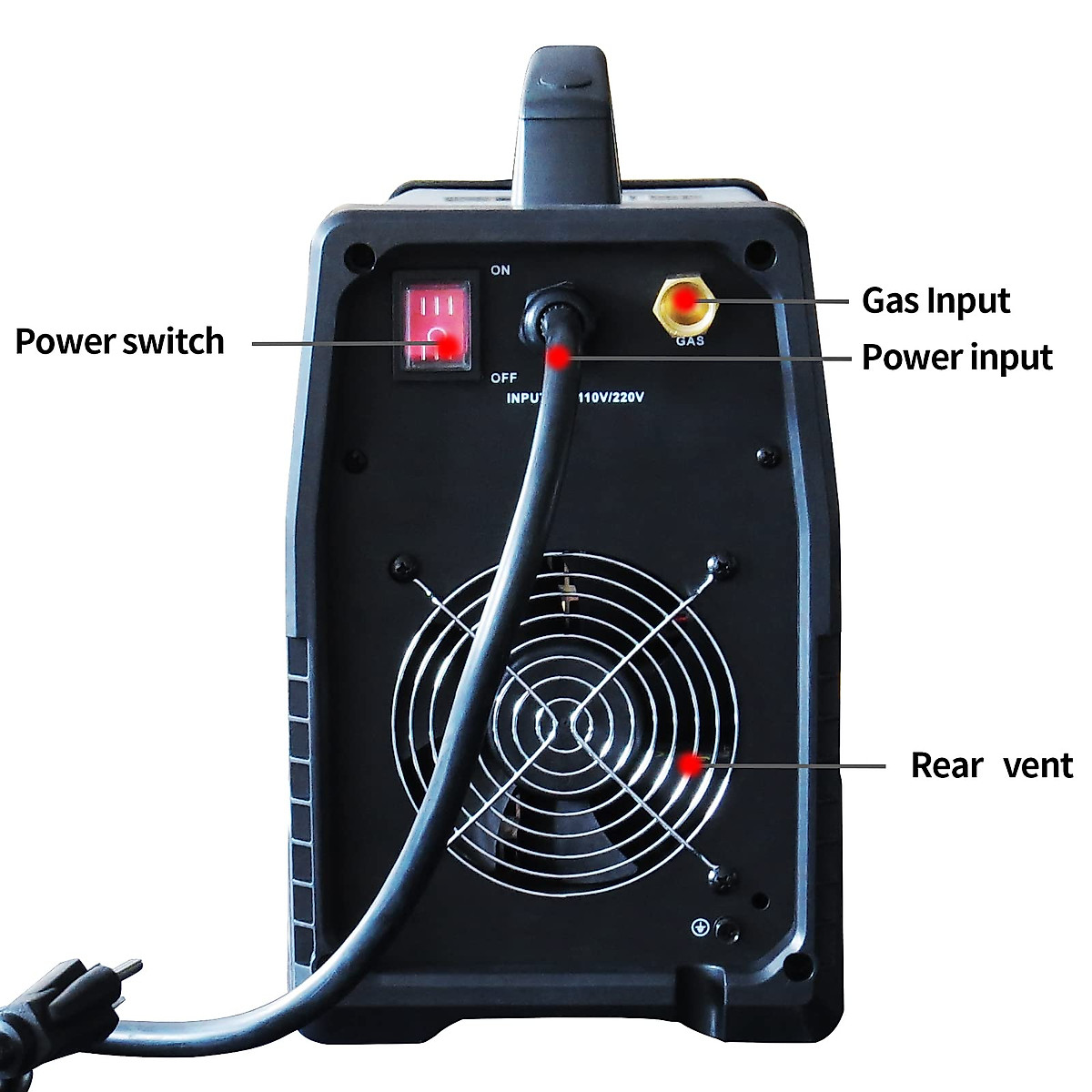 HANSNOKTECH TIG200PV TIG Welder, AC/DC 200Amp Digital LCD Display IGBT Pulse TIG/Stick Welder, Dual Voltage 220V/110V, Arc Welder, TIG Welding Machine with Torach Accessories (Tig200PV)