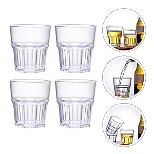 YARNOW 6pcs Whiskey Glasses Rocks Glasses Glasses Tumblers Bar Old Fashioned Cups for Drinking Beer Cocktails Glassware 35ml