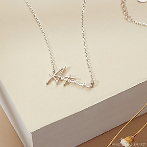 EVER2000 Custom Name Necklace, 18K Gold Plated Nameplate Personalized Jewelry Gift for Women