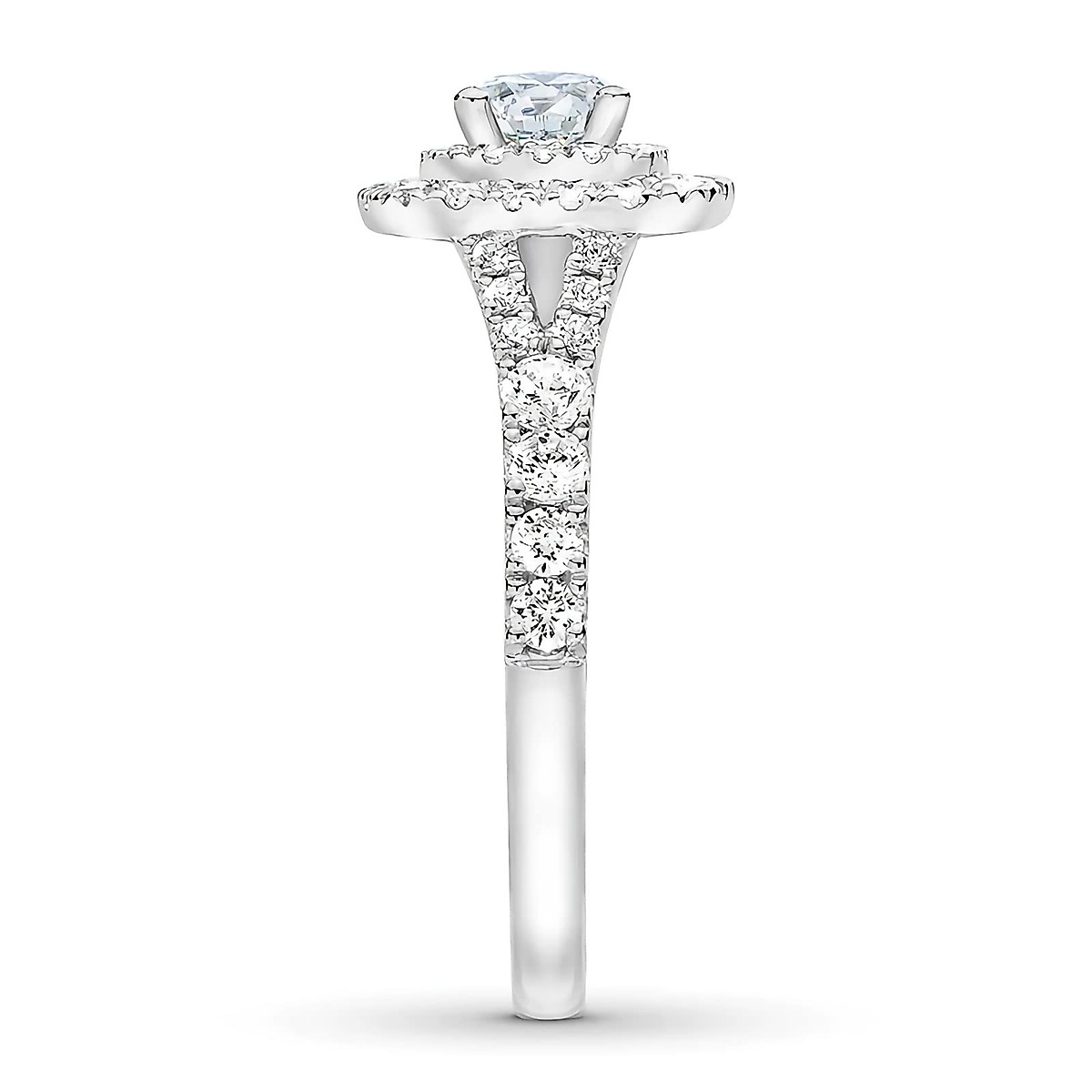 Molioaki 1-1/5 Carat (ctw) Bridal Set moissanite engagement rings for women Platinum Plated Silver ring moissanite rings- 10