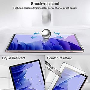 ProCase Tempered Glass Screen Protector Bundle with Slim Stand Case for Galaxy Tab A7 10.4-Inch 2020 Release