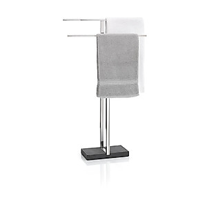 Blomus Floor Standing Towel Rack Stand, Polished Stainless Steel