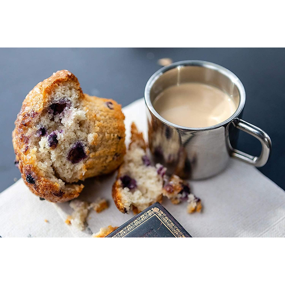 Real Deal Steel "Little Sipper 3 oz Insulated Espresso Cups - Premium Double Wall Set of 4 Demitasse