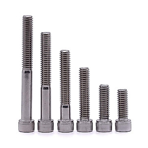 5/16-18 x 3/4" Socket Head Cap Screws, 304 Stainless Steel 18-8, Allen Hex Drive, Coarse Thread UNC, 12 PCS