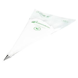 Restaurantware Pastry Tek Piping Tip 1 Round Round Tip For Icing - #4 Corrosion-Resistant Stainless Steel Icing Tip Dishwasher-Safe Decorate Cupcakes Cakes or Cookies