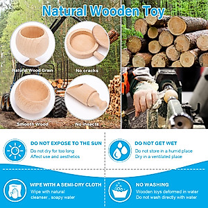 Desminsi Sensory Bin Tools - Montessori Fine Motor Skills Learning Waldorf Toys for Toddlers and Kids Pretend Play - Wooden Scoops and Tongs for Transfer Work and Fine Motor Learning (11Pcs)