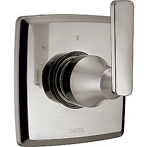 Delta Faucet Ashlyn 3-Setting Shower Handle Diverter Trim Kit, Diverter Valve Trim Kit Brushed Nickel, 3 Way Shower Diverter, Delta Diverter Trim, Stainless T11864-SS (Valve Not Included)