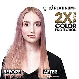 ghd Platinum+ Styler - 1" Flat Iron, Professional Performance Hair Styler, Ceramic Flat Iron, Hair Straightener, White
