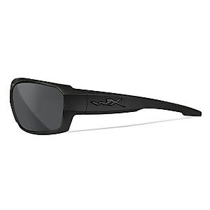 Wiley X Rebel Sunglasses, Safety Glasses for Men and Women, UV Eye Protection for Shooting, Fishing, Biking, and Extreme Sports, Matte Black Frames, Tinted Lenses