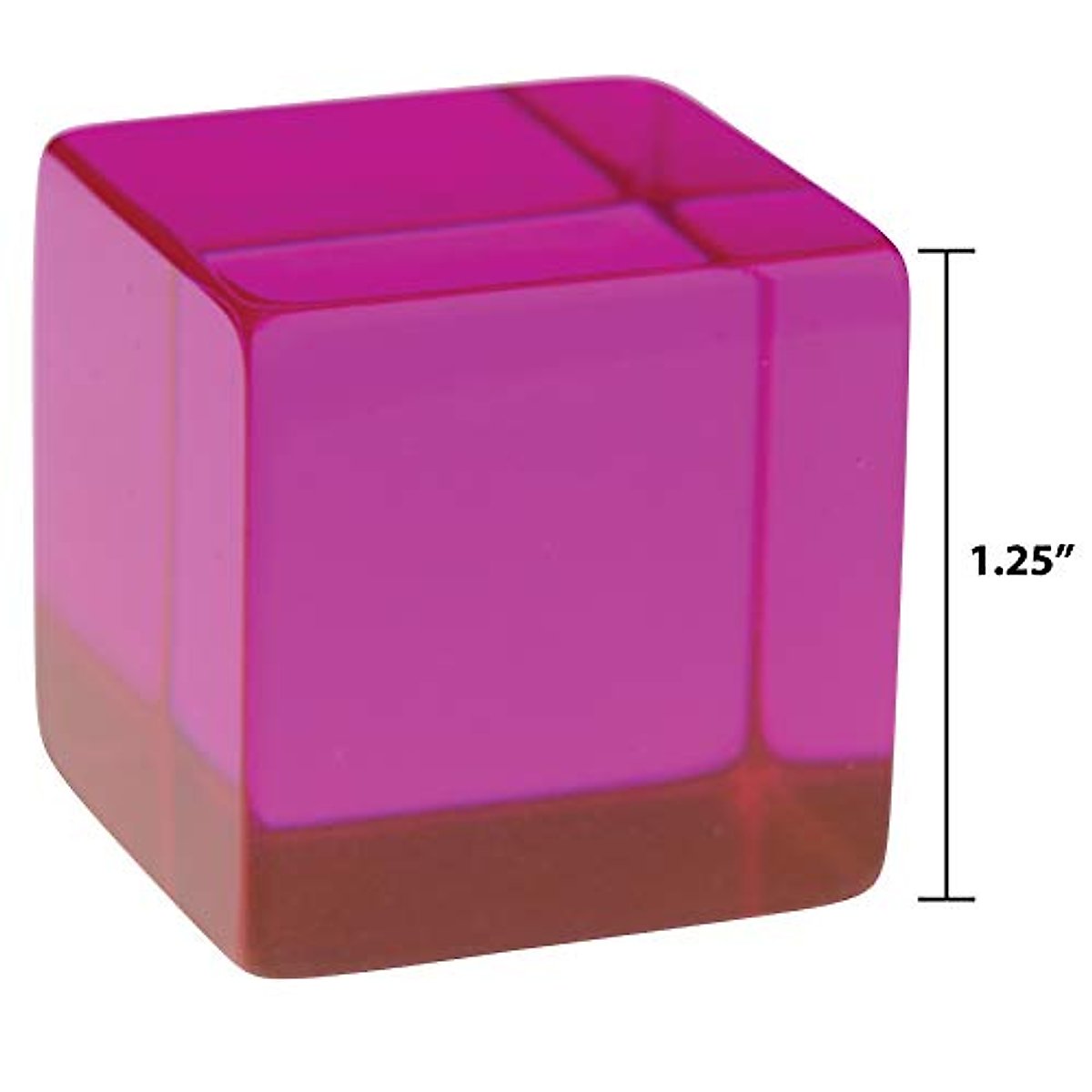 TickiT Perception Cubes - Set of 8 - Assorted Colors - Transparent Manipulatives for Visual Sensory Play - Observe Light and Color-Mixing - Light Panel Accessory