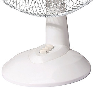 Brentwood Kool Zone F-12DW 3-Speed 12-Inch 32-Watt Oscillating Desk Fan