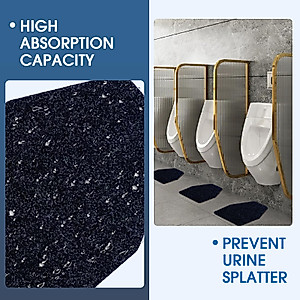 Urinal Mats Commercial Non Slip Splash Mat Floor Urinal Pads for Men Restroom Office Dark Gray 6 Pack for Bathroom Toilet Bulk Washable Disposable Large(17Inch x20.5Inch)