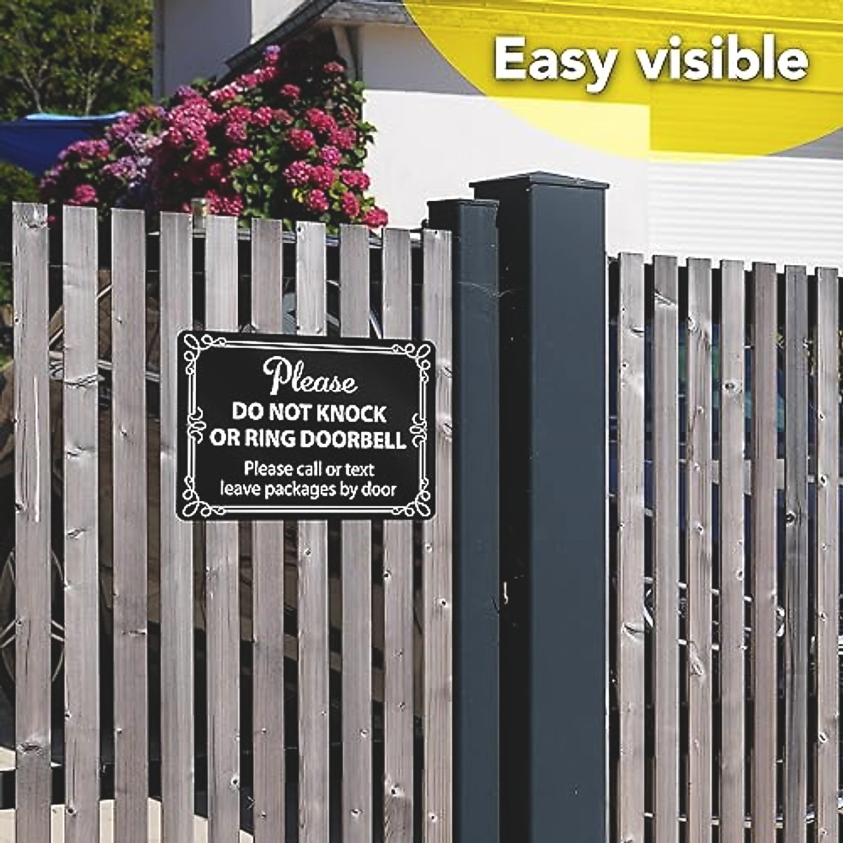 No Soliciting Sign for House - Door Knockers Sign