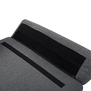 FULife Modern Convertible L-Shaped Corner Sofa for Living Room,Upholstered Accent Modular Sectionals Sofá Couch Bed for Home Office, Dark Gray with Chaise Lounge&Detachable Pillow-Top Armrest