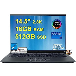 ASUS Zenbook 14X OLED Business Laptop 14.5" 2.8K 120Hz Touchscreen (550nits, 100% DCI-P3, Glossy) 13th Gen Intel 14-core i7-13700H 16GB RAM 512GB SSD Backlit Keyboard Thunderbolt Win11 + HDMI Cable