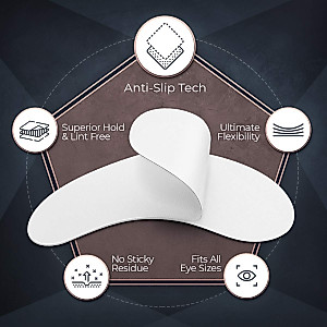 100 Pairs Under Eye Pads for Eyelash Extensions – Professional Lint Free Hydrogel Eye Patches with Moisturizing Vitamin C and Aloe Vera for Eyelash Extension & Lash Lift/Perm - Gel Undereye Eyepads