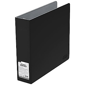 Ultimate Guard Collector's Album QuadRow | Trading Card Collection Binder with Black Xenoskin Cover & Reinforced 3 Heavy Duty D-Ring | Perfect for TCG Sleeves | Holder Album
