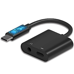 Selna USB-C Headphone Adapter for Galaxy A73 5G/A53 5G/A33 5G - Earphone 3.5mm Jack Charger Port Splitter R1A Compatible with Samsung Galaxy A73 5G/A53 5G/A33 5G