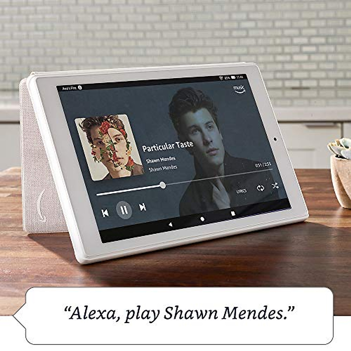 Fire HD 10 Tablet (10.1" 1080p full HD display, 32 GB) – White (2019 Release)