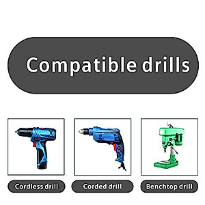 Brad Point Drill Bits 3mm (1/8") Wood Drill Bit Set Woodworking Drills High Carbon Steel for Furniture Hardwood Softwood Cupboard Wardrobe 5 Pack