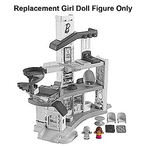 Replacement Parts for Fisher-Price Little People Barbie Dreamhouse Playset - HCF61 ~ Replacement Girl Doll Figure ~ Pink and Yellow Outfit ~ Brown Hair