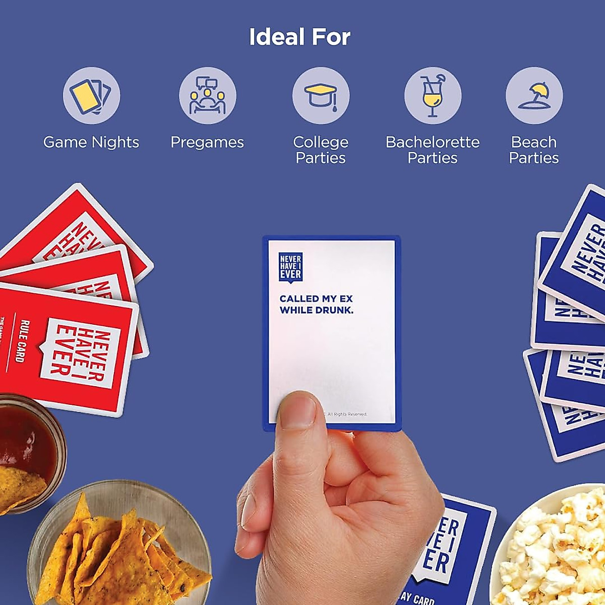 Never Have I Ever Card Game - Expansion Pack One, The Ultimate Adult Party Game Starter Pack, Spice Up Your Next Game Night, Pregame, or Icebreaker, Includes Wild and Hilarious Prompts, Ages 17+