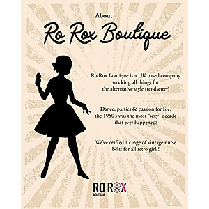 Ro Rox Retro Vintage Belt | Elastic Belt Women's Accessories | 50s Nurse Belt | Waist Belt For Women & Ladies