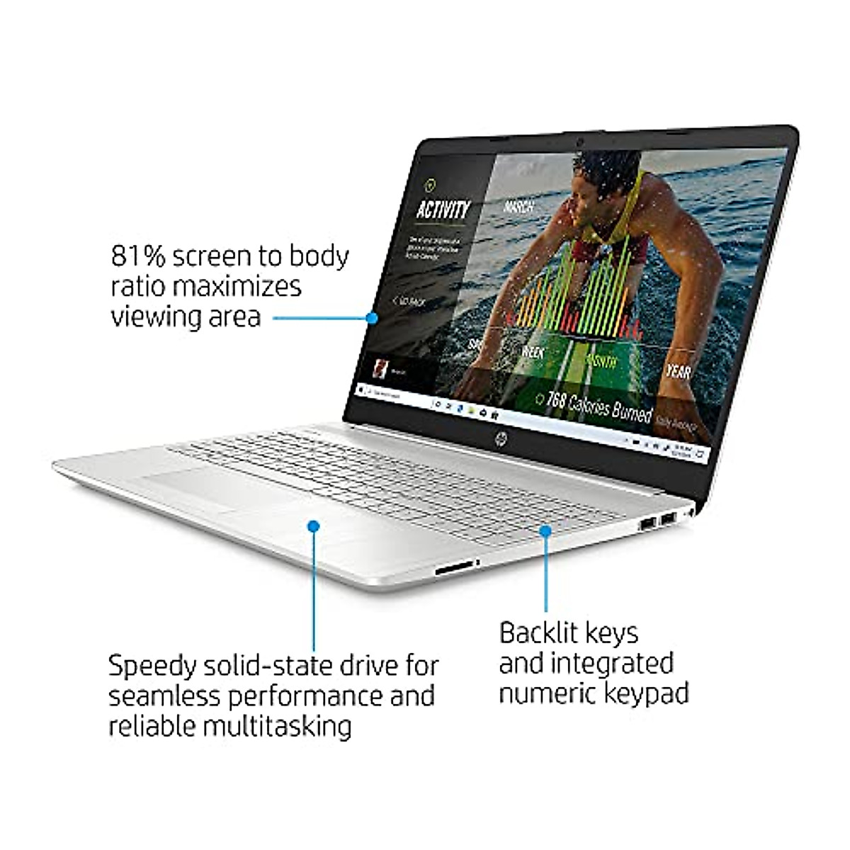 HP Newest Premium Laptop: 15.6" HD MicroEdge Touchscreen, 11th Gen Intel 4-Core i5-1135G7(Turbo Upto 4.2GHz), 16GB RAM, 1TB SSD, Iris Xe Graphics, WiFi, HDMI, Webcam, USB-C, Backlit-KYB, Win10H, TF