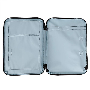 Water-Resistant Art Portfolio Bag Artboard Carrying Case Paint Drawing Sketch Pad Handheld Backpack Sketching Painting Pigment Storage Bag (Light Blue)