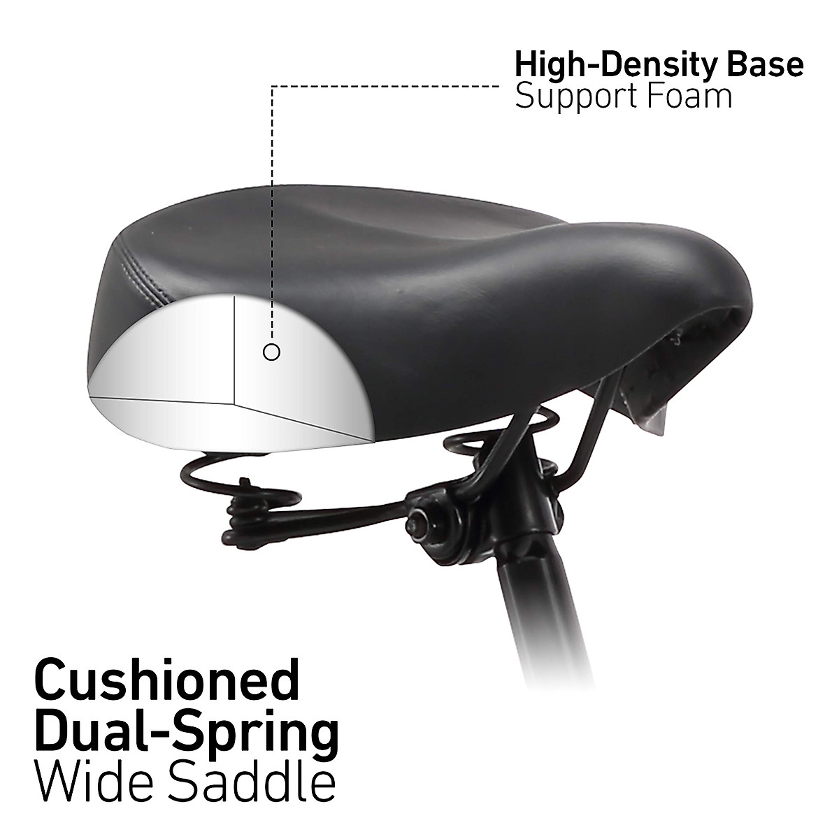 sixthreezero Around The Block Men's Beach Cruiser Bike, Single Speed Step-Through Touring Hybrid Bicycle with Rear Rack, 26 Inch Wheels, Matte Black