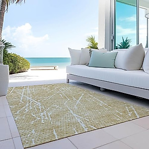 Addison Rugs Chantille ACN628 Beige 9' x 12' Indoor Outdoor Area Rug, Easy Clean, Machine Washable, Non Shedding, Bedroom, Living Room, Dining Room, Kitchen, Patio Rug