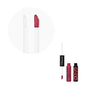 Rimmel London Provocalips 16hr Kiss-Proof Lip Color - Two-Step Liquid Lipstick to Lock in Color and Shine - 210 Flirty Fling, .14 fl.oz.