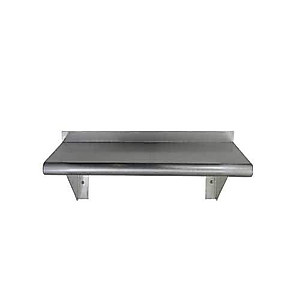 KPS Heavy Duty Stainless Steel Wall Mount Shelf 10" x 36" - NSF
