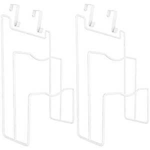 Pot & Pan Lid Hanging Organizer Rack, Set of 2, White - Southern Homewares - Kitchen and Pantry Storage Hanger