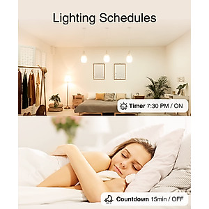 GHome Smart Switch,Smart Wi-Fi Light Switch for Lights Works with Alexa and Google Home 2.4Ghz, Single-Pole(Not 3-Way),Neutral Wire Required,UL Certified,Voice Control (2 Pack)