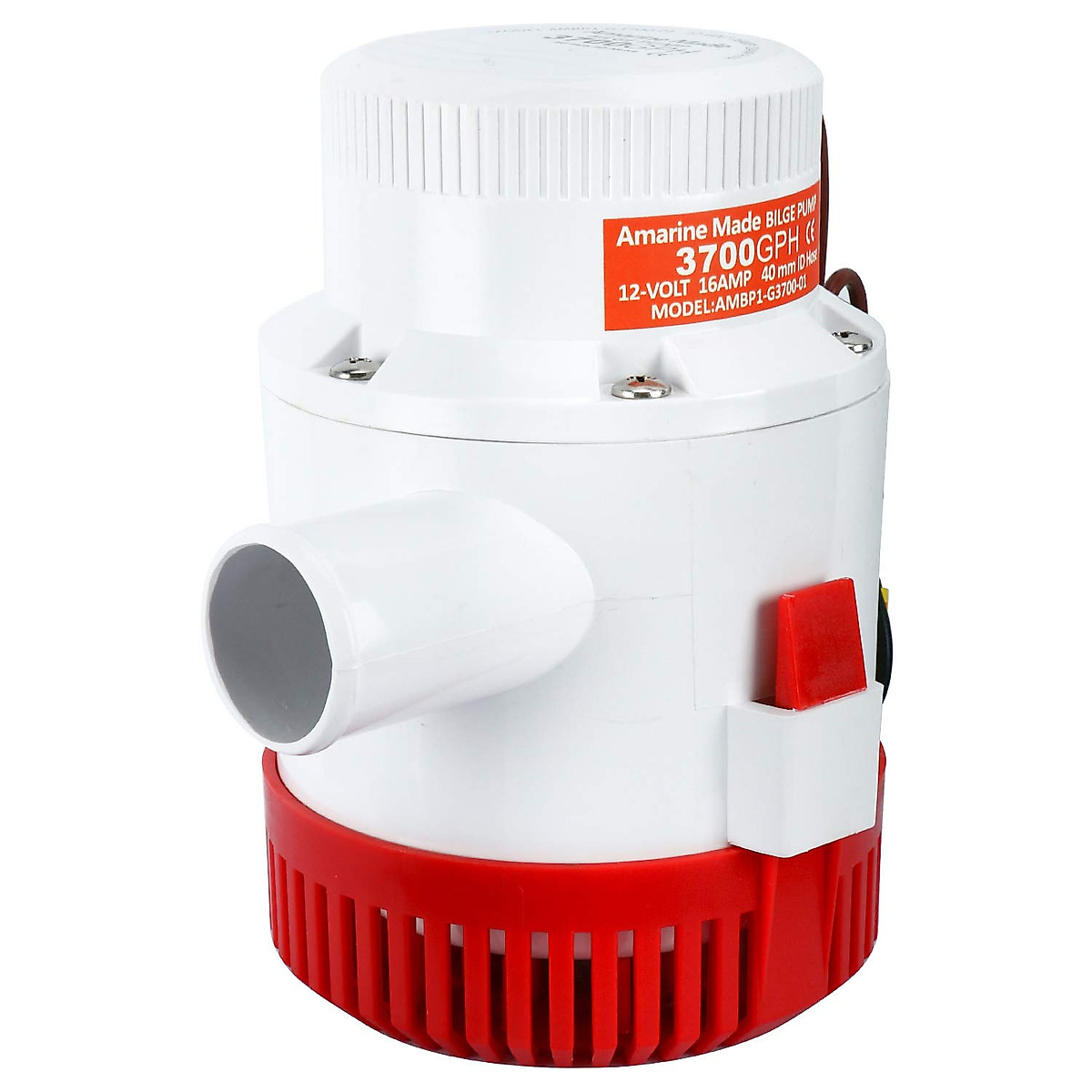 Amarine Made 3700 GPH 12v Boat Marine Plumbing Electric Bilge Pumps (3700gph 12v)